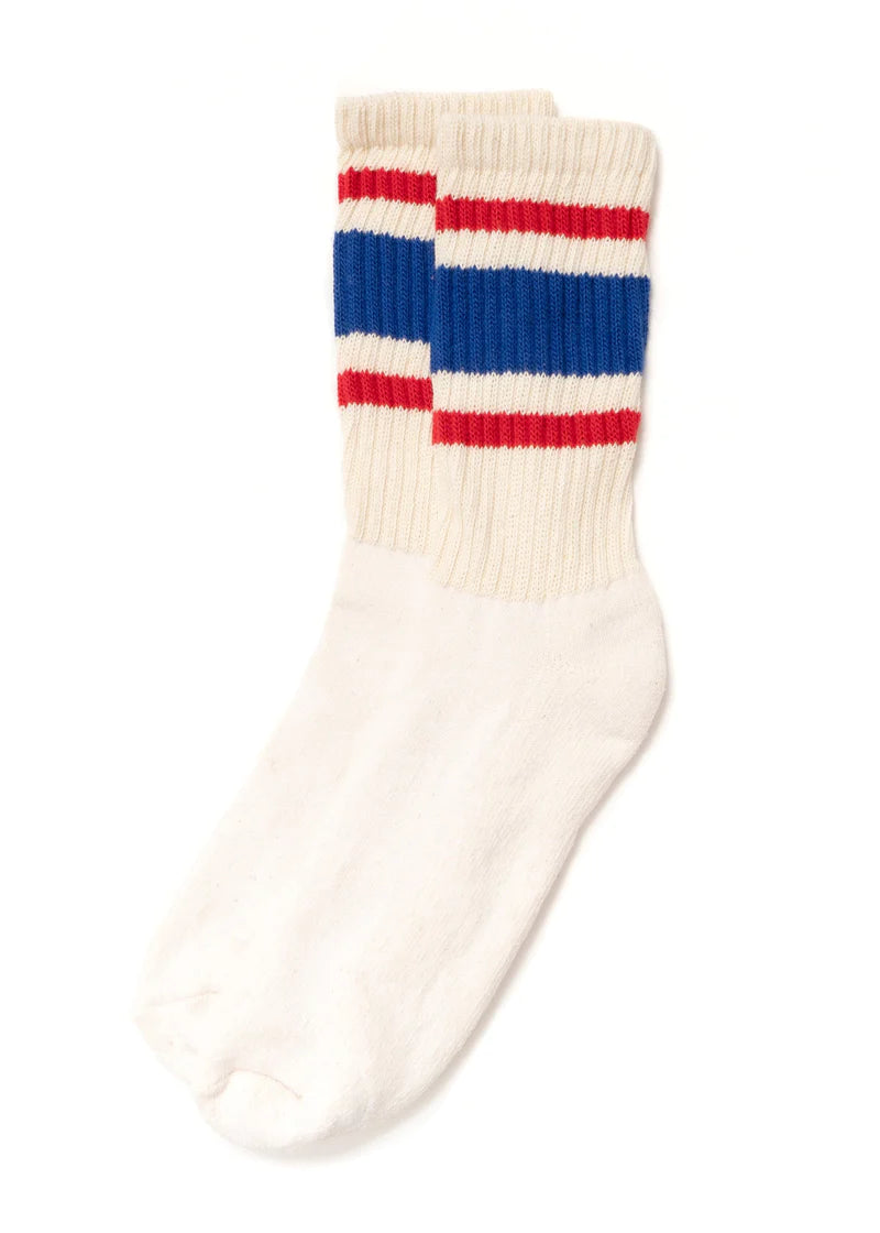 Retro Stripe Crew Socks-5